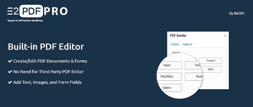 E2Pdf Pro v1.23.24 - Export To Pdf Tool Premium GPL Download - BeGPL