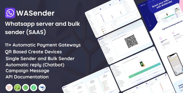 WASender v3.5 Whatsapp server & bulk sender (SAAS) AMCoders Download - BeGPL
