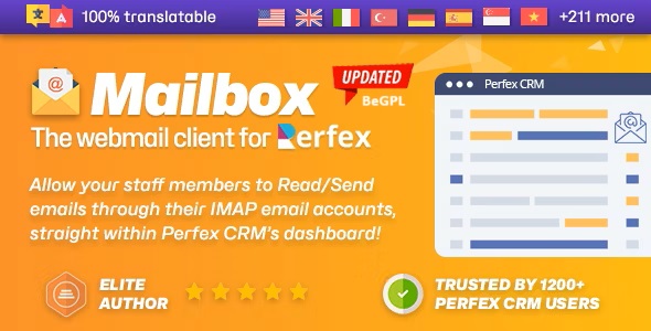 Mailbox v2.0.2 - Webmail based e-mail module for Perfex CRM Download
